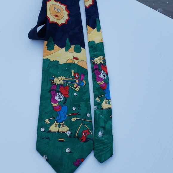 Disney | Accessories | Disney Vintage Goofy Golfing Tie | Poshmark
